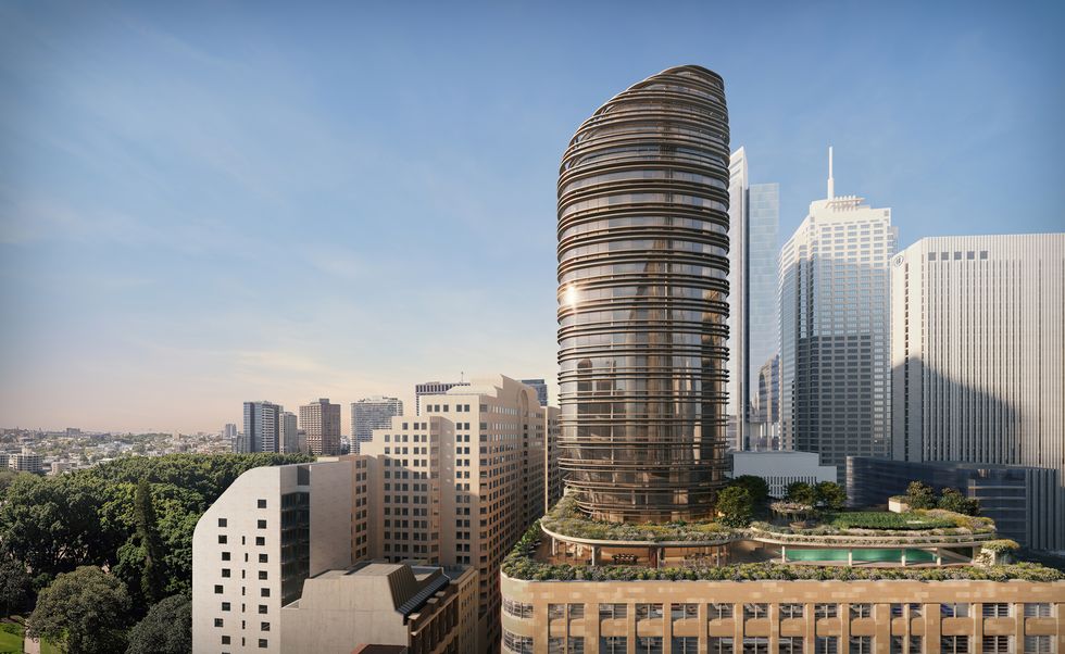 34-storey tower to ‘float’ above heritage department store | ArchitectureAU