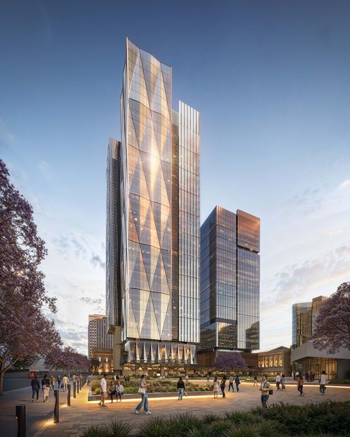 Fresh designs unveiled for Adelaide’s 38-storey riverfront tower ...