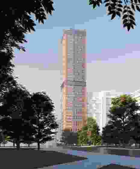 Plans lodged for 35-storey residential tower in Adelaide | ArchitectureAu