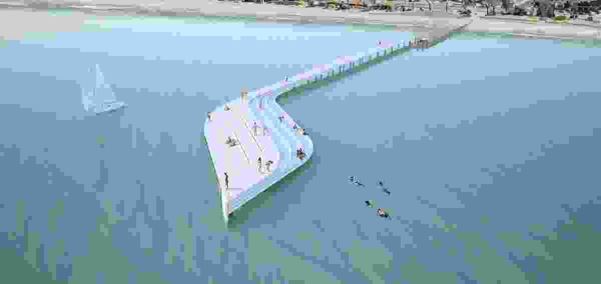 Wave design wins St Kilda jetty ideas competition | ArchitectureAu