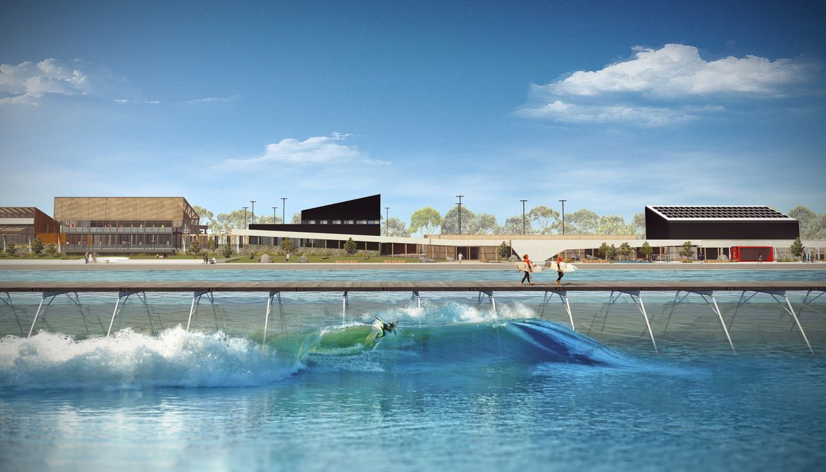 Artificial surf beach barrels into Melbourne | ArchitectureAu