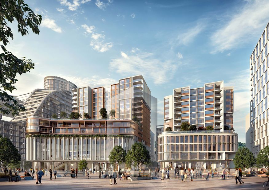 Three-tower proposal resubmitted for Sydney's Green Square | ArchitectureAu