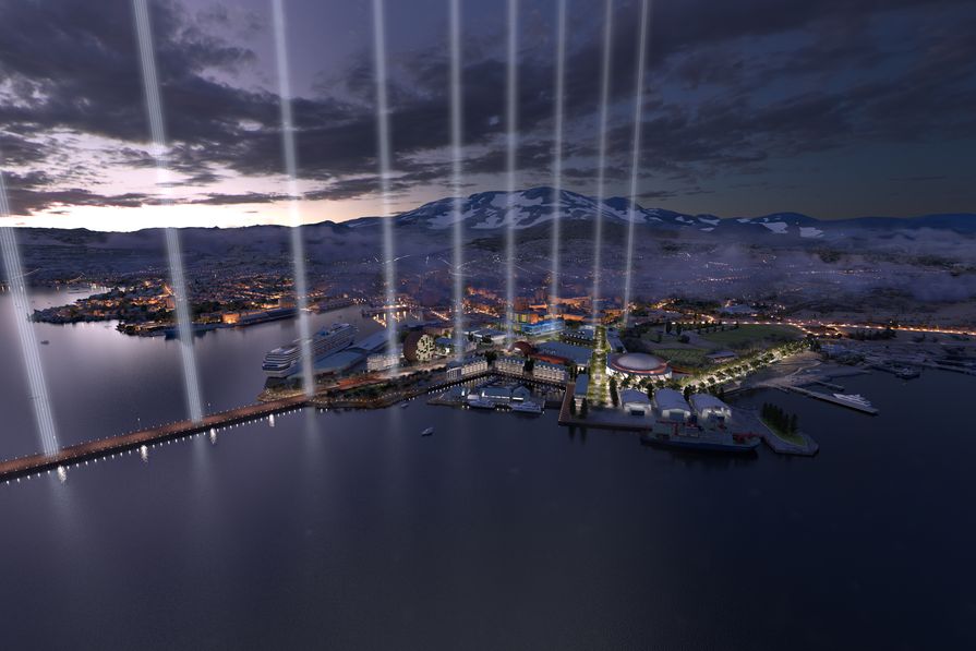 MONA unveils vision for Hobart's Macquarie Point renewal | ArchitectureAU