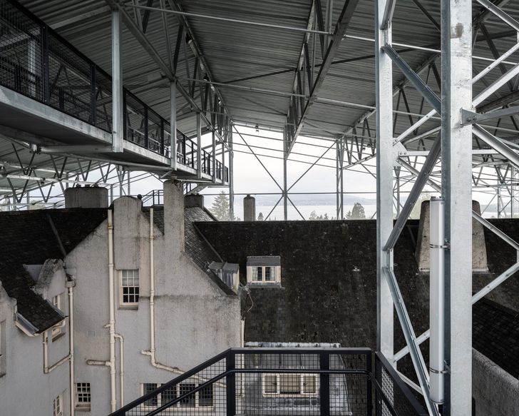 Carmody Groarke preserves Charles Rennie Mackintosh house in chainmail ...