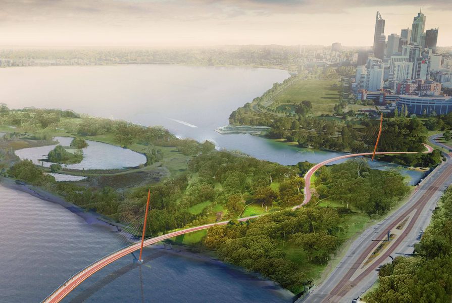 Historic Indigenous figures inspire $50m Perth bridge | ArchitectureAu