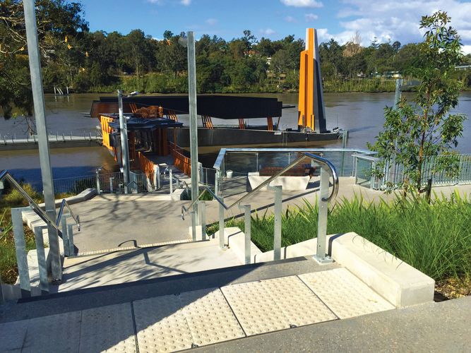 Going with the flow: Brisbane’s new ferry terminals | Landscape Australia