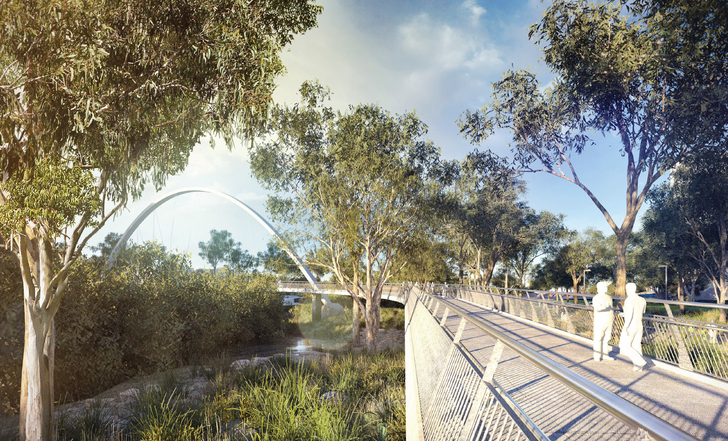 Australia’s first diagonal span arch bridge mooted for Parramatta ...