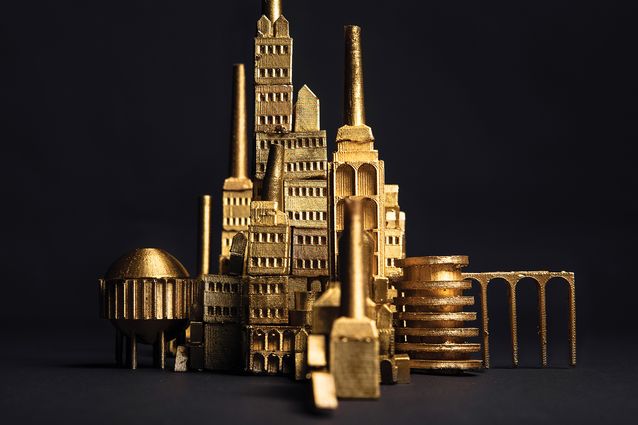 All that glitters: Architect creates shimmering miniature cityscapes ...