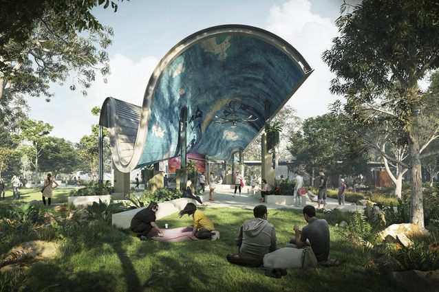 Cox Architecture-designed central plaza at James Cook University’s ...