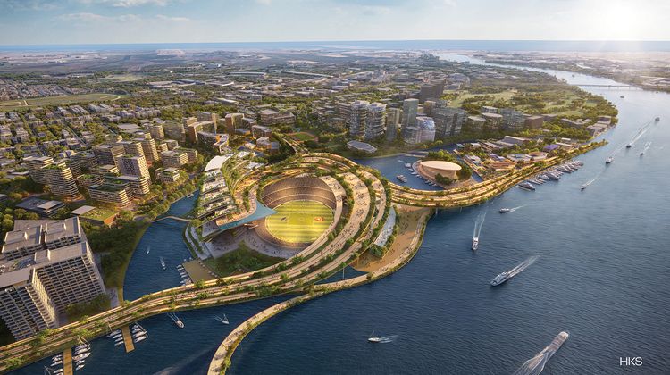 Design alliance unveils bold proposal for Brisbane 2032 Olympic stadium | ArchitectureAu