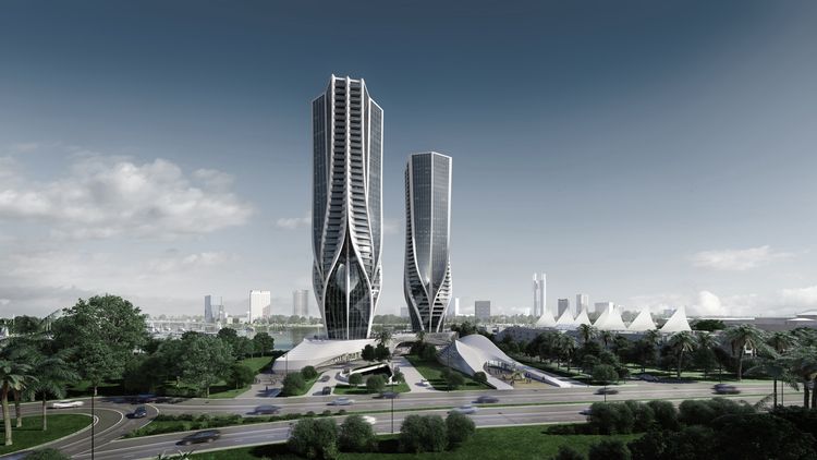 Double take: Zaha Hadid's twin towers on the GC | ArchitectureAu