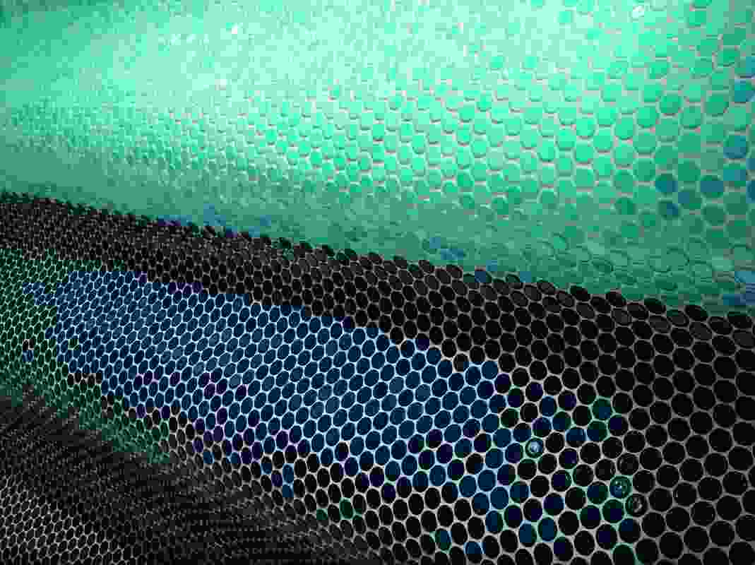 Jasba Loop circular mosaics by Klay Tiles and Facades | ArchitectureAu