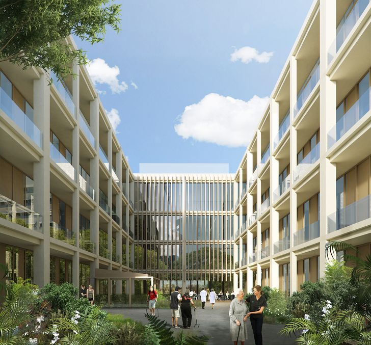 Hassell-masterplanned $1.1b health precinct in Brisbane underway ...