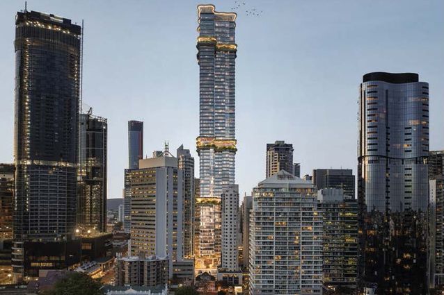 Nature-inspired tower proposed in Brisbane's CBD | ArchitectureAu