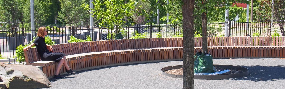 Solid Skirt Top seats and Block benches by Streetlife | ArchitectureAu