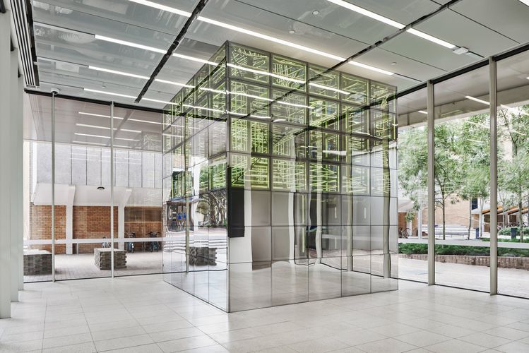 Glowing cube at the University of Melbourne a technological tool box ...