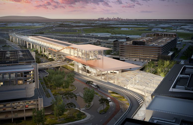 Station plans released for Melbourne Airport Rail | ArchitectureAu