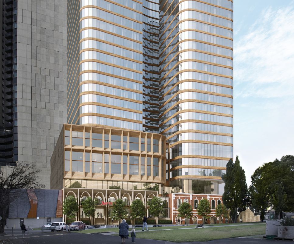 Elenberg Fraser-designed dual tower project rejigged | ArchitectureAu