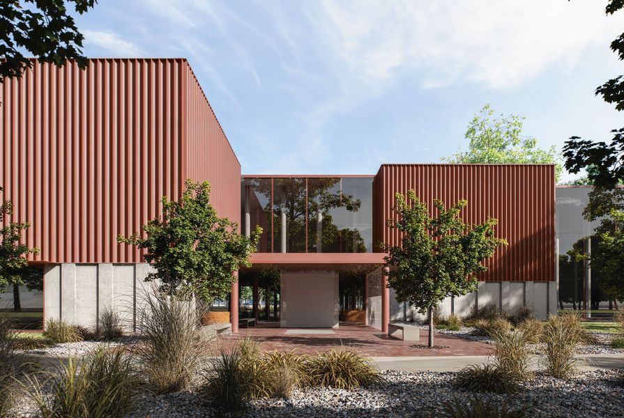 Nineline Flute architectural wall cladding from Stratco | ArchitectureAu