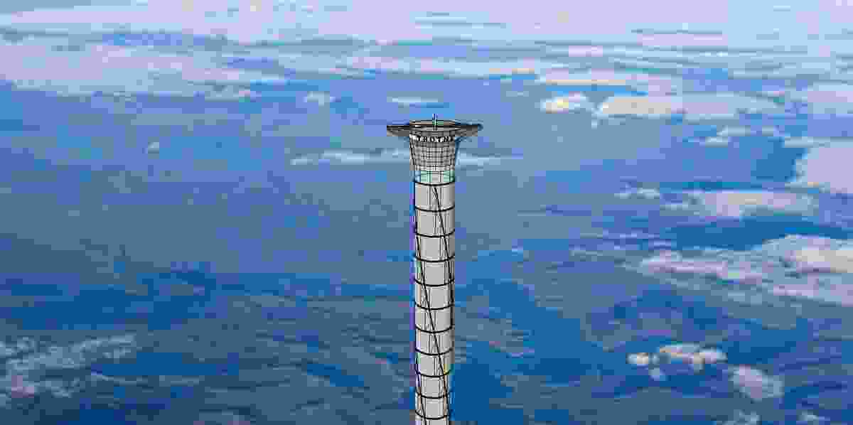 Inflatable tower to the edge of space | ArchitectureAu