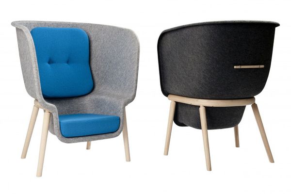 Pod Privacy chair by Benjamin Hubert | ArchitectureAu