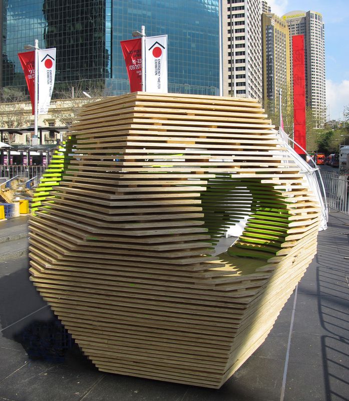 LAVA's origami cave emergency shelter | ArchitectureAu