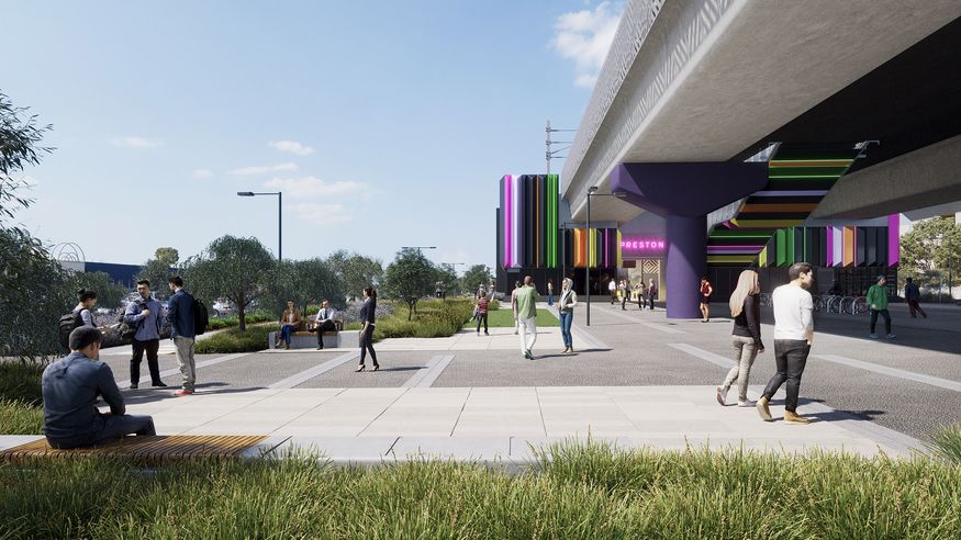 Two more Melbourne station designs unveiled | ArchitectureAu