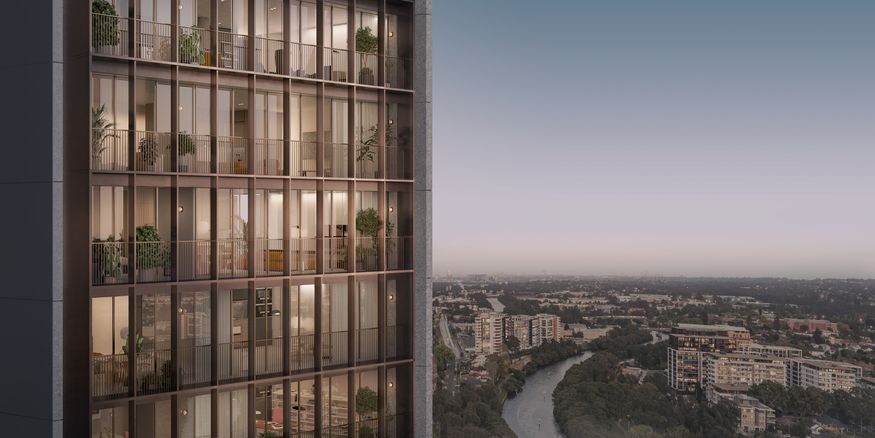 Two towers proposed for Parramatta riverfront | ArchitectureAu