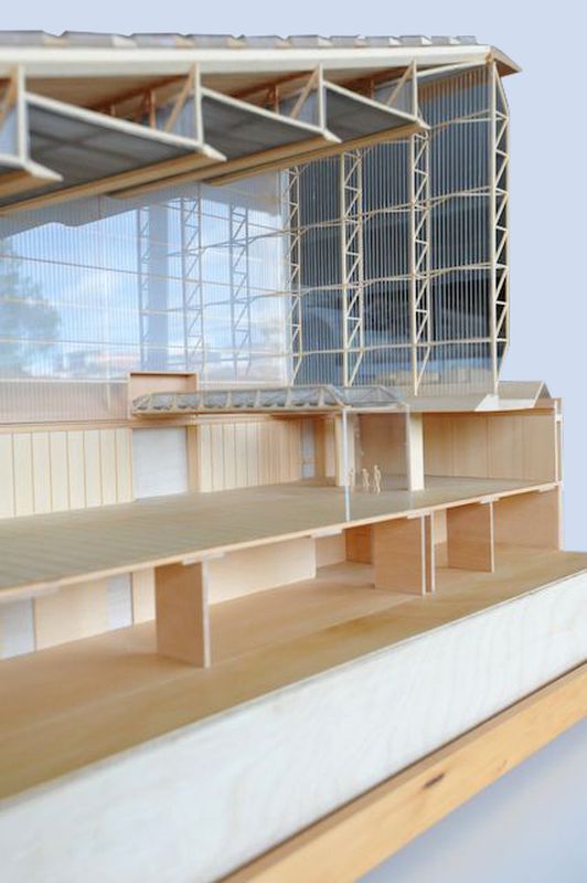 High-drama private art storage facility by Tzannes | ArchitectureAu