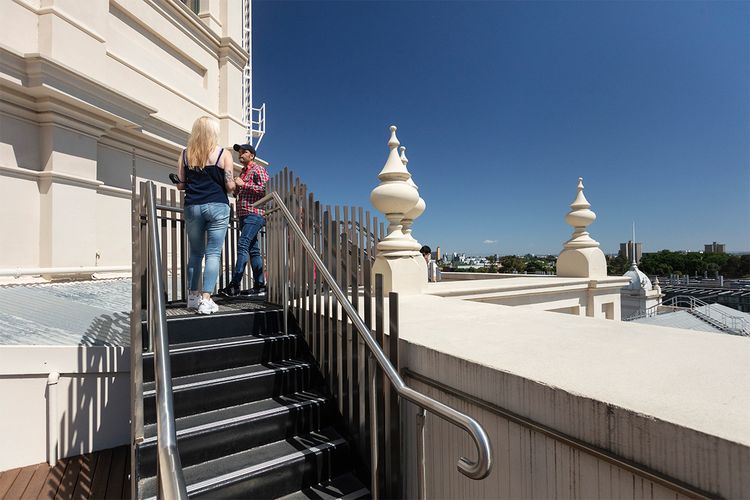 Royal Exhibition Building Dome Promenade by Lovell Chen | ArchitectureAu