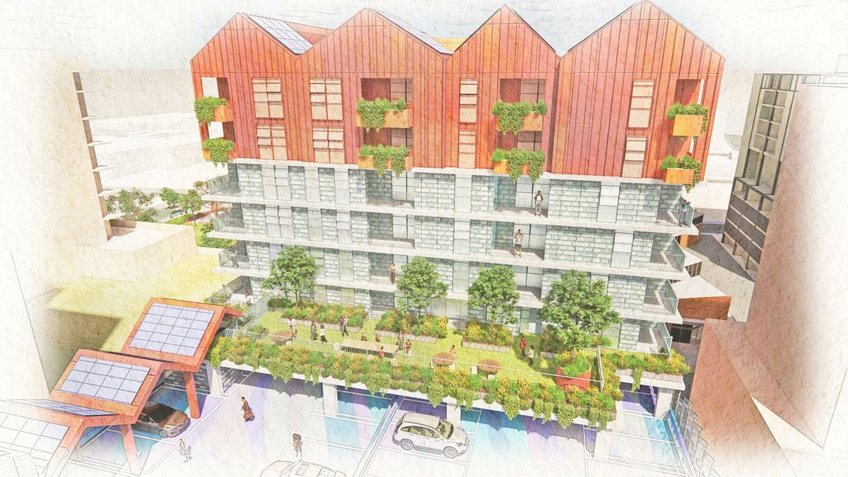 A 12-storey building inspired by industrial history proposed in ...