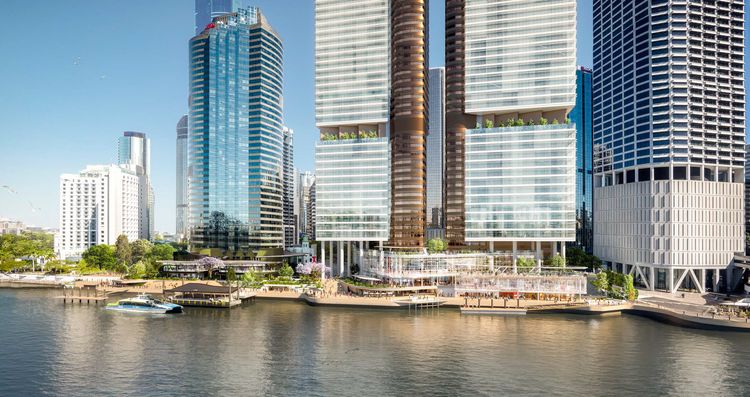 Two ‘city shaping’ towers for Brisbane's waterfront | ArchitectureAu