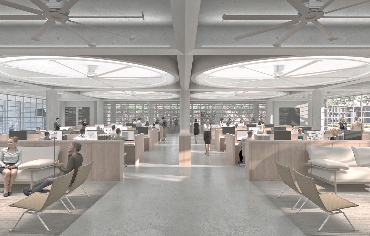 Smart Design Studio’s next curved brick office building | ArchitectureAu