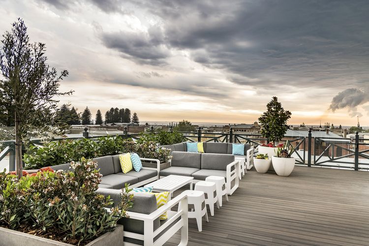 Waterproof rooftop and balcony deck system by NexGen | ArchitectureAu