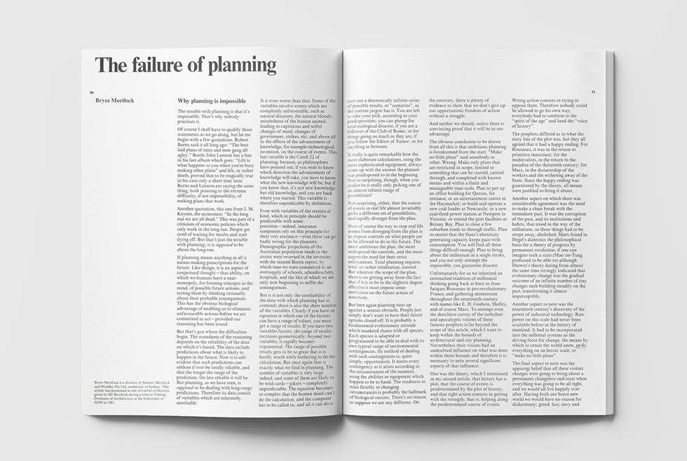 AA 120: Peter Elliott on Bryce Mortlock’s ‘The failure of planning ...