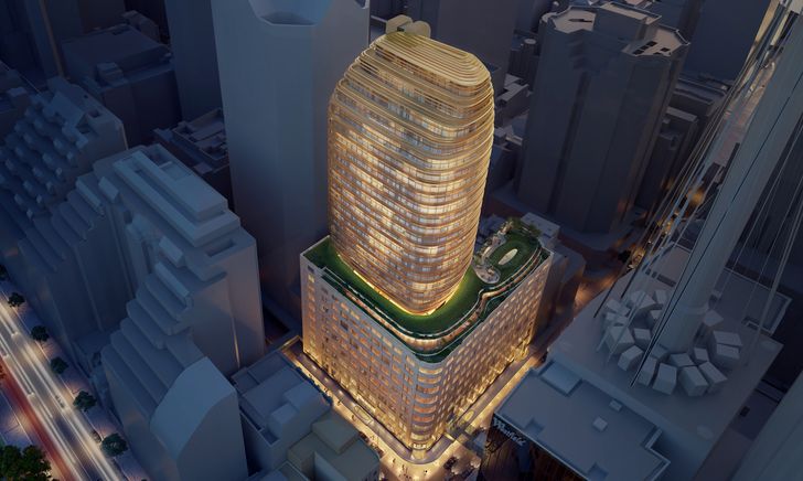 FJMT designs tower atop heritage department store in Sydney CBD ...