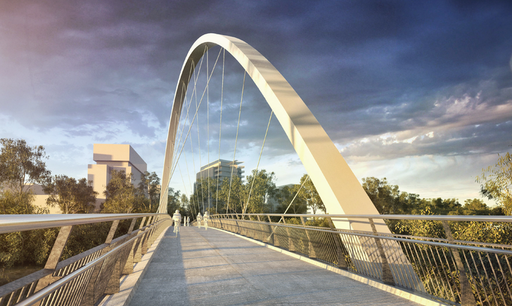 Australia’s first diagonal span arch bridge mooted for Parramatta ...
