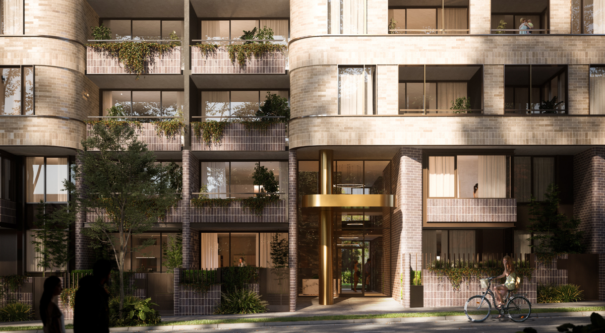 PTW designs curved mixed-use development in Sydney’s Zetland ...