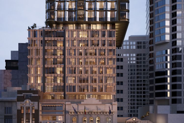 Construction underway on tower that ‘hovers’ above former Tattersalls ...