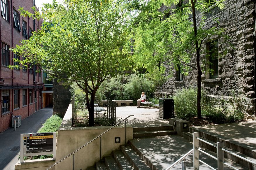 RMIT University urban spaces | ArchitectureAu