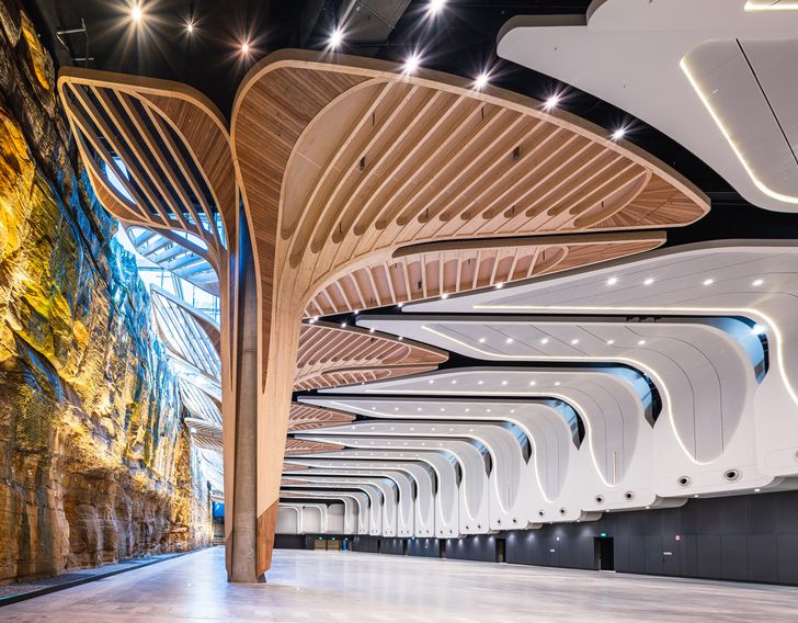 New cultural and events space beneath Sydney's Barangaroo Reserve ...