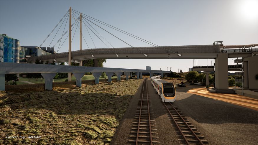 Concept design for Brisbane pedestrian and cycle bridge | ArchitectureAu