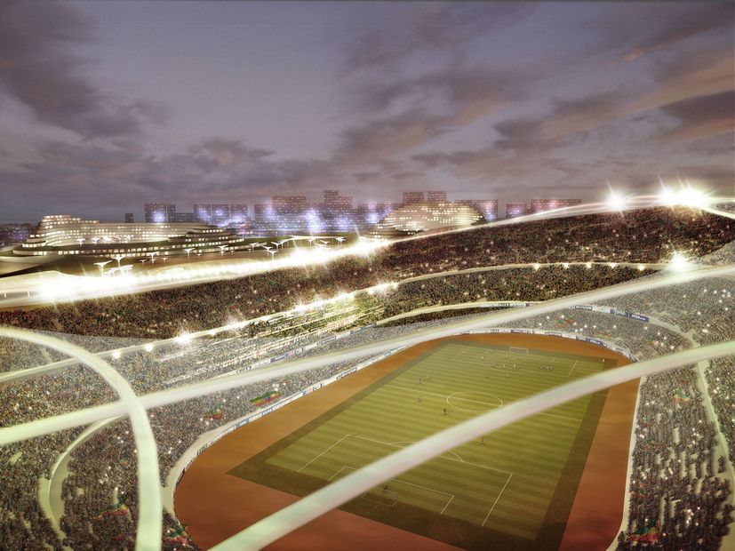 LAVA wins Ethiopian stadium design competition | ArchitectureAu