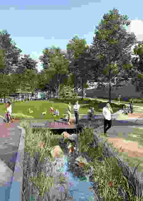 ‘Greenline’ promenade proposed for Melbourne's river edge | ArchitectureAu