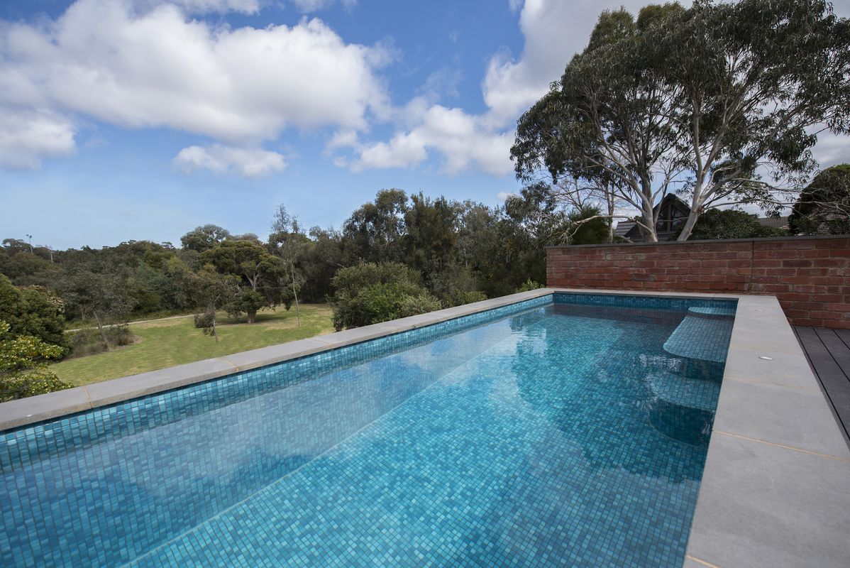 Fresh pool mosaic tiles by Klay Tiles and Facades | ArchitectureAu