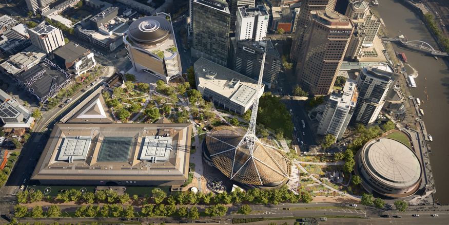 Final designs for evolving garden in Melbourne Arts Precinct unveiled | ArchitectureAu