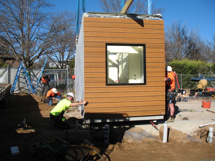 Precast concrete bathroom modules by Strine Environments | ArchitectureAu